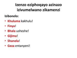 Izindlela zesenzo (2) | PPTX