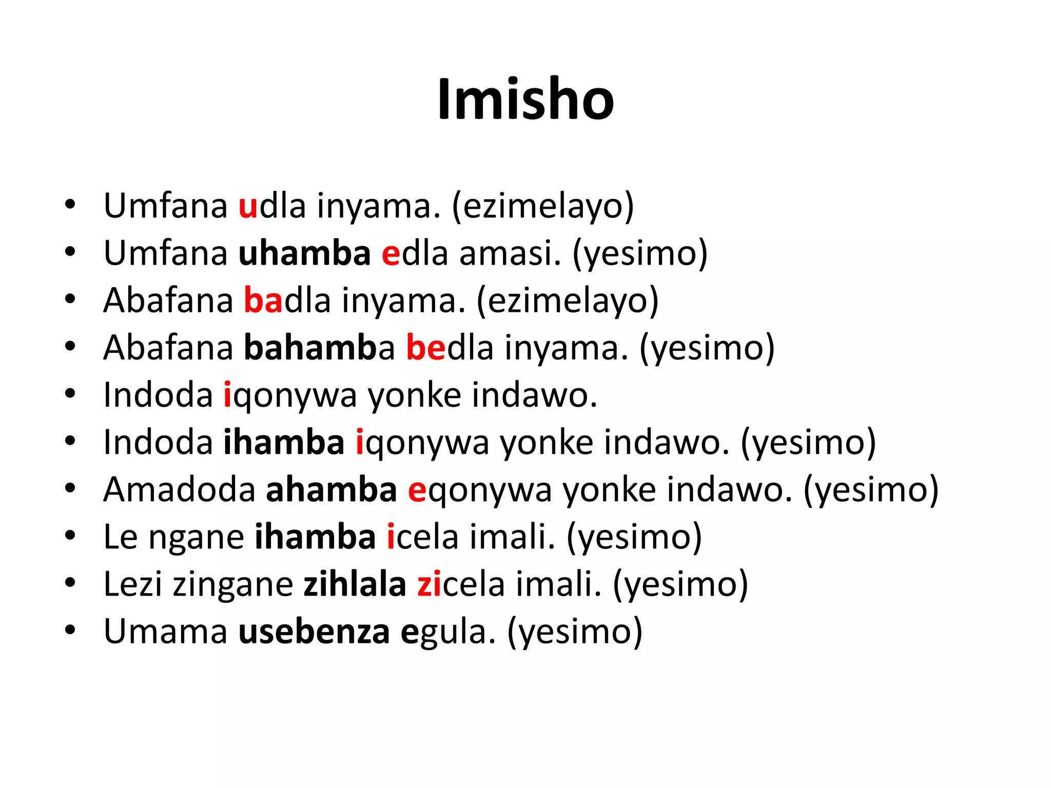 Izindlela zesenzo (2) | PPTX