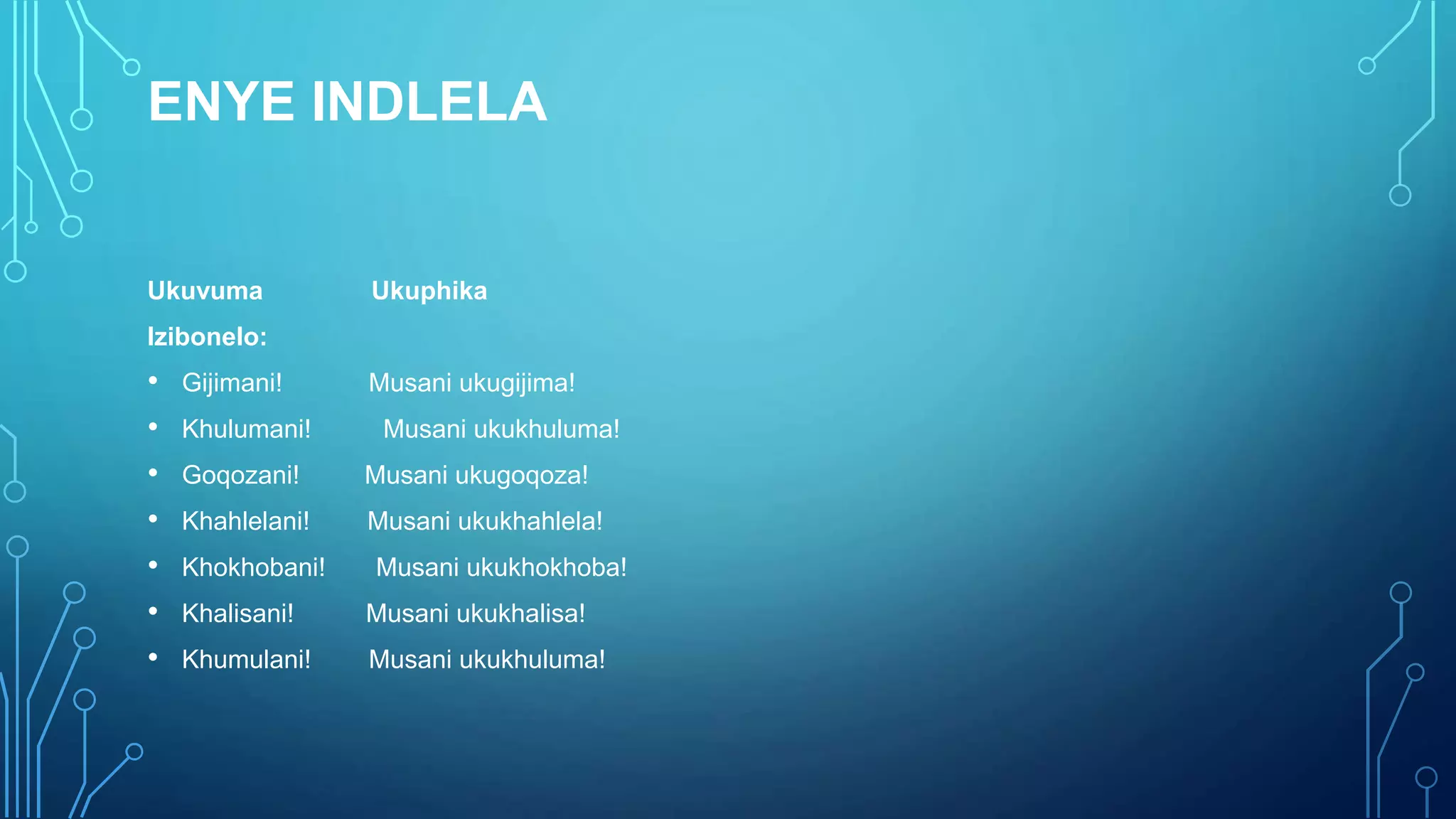 Izindlela zesenzo tst3 b | PPTX