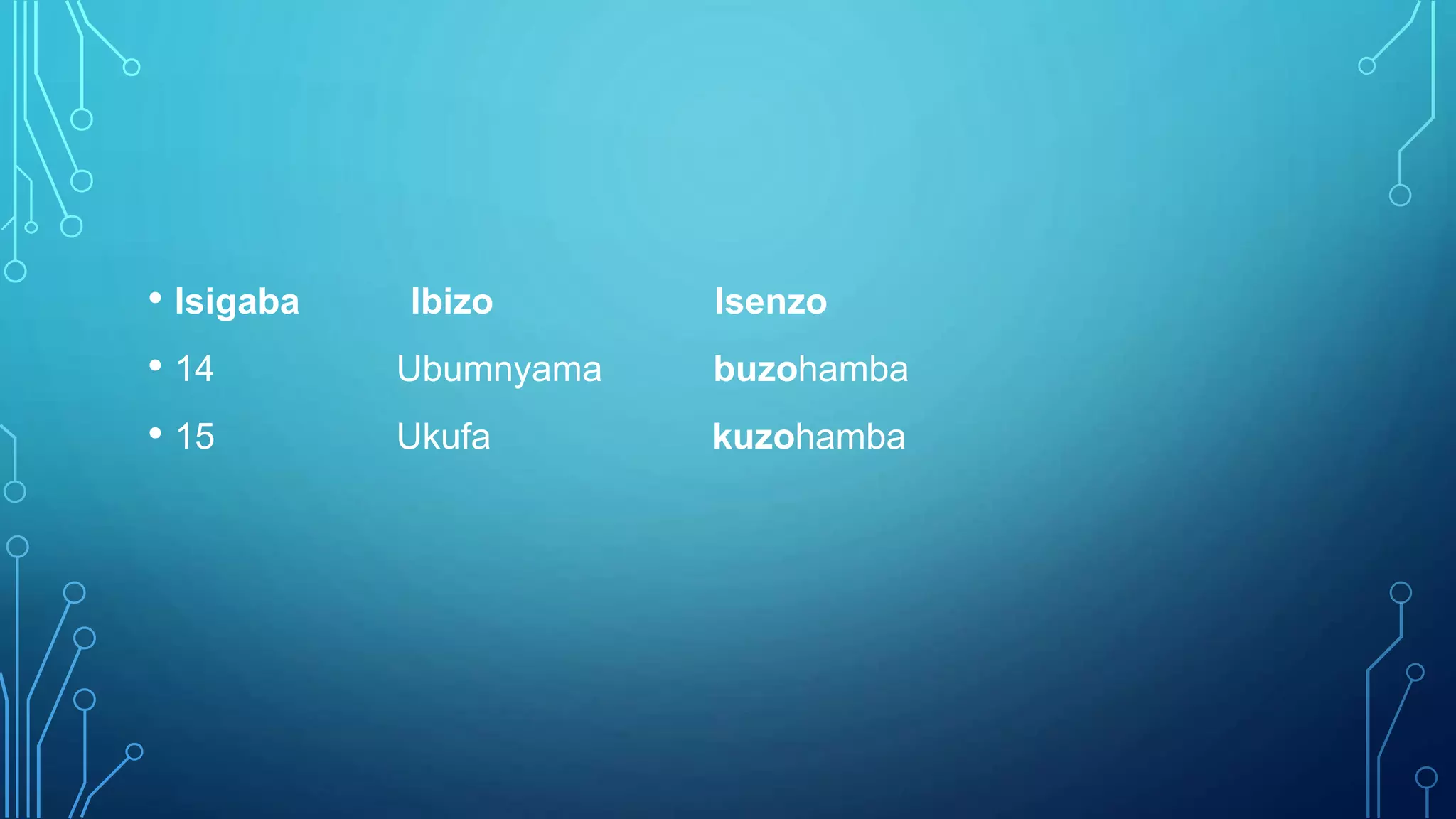 Izindlela zesenzo tst3 b | PPTX