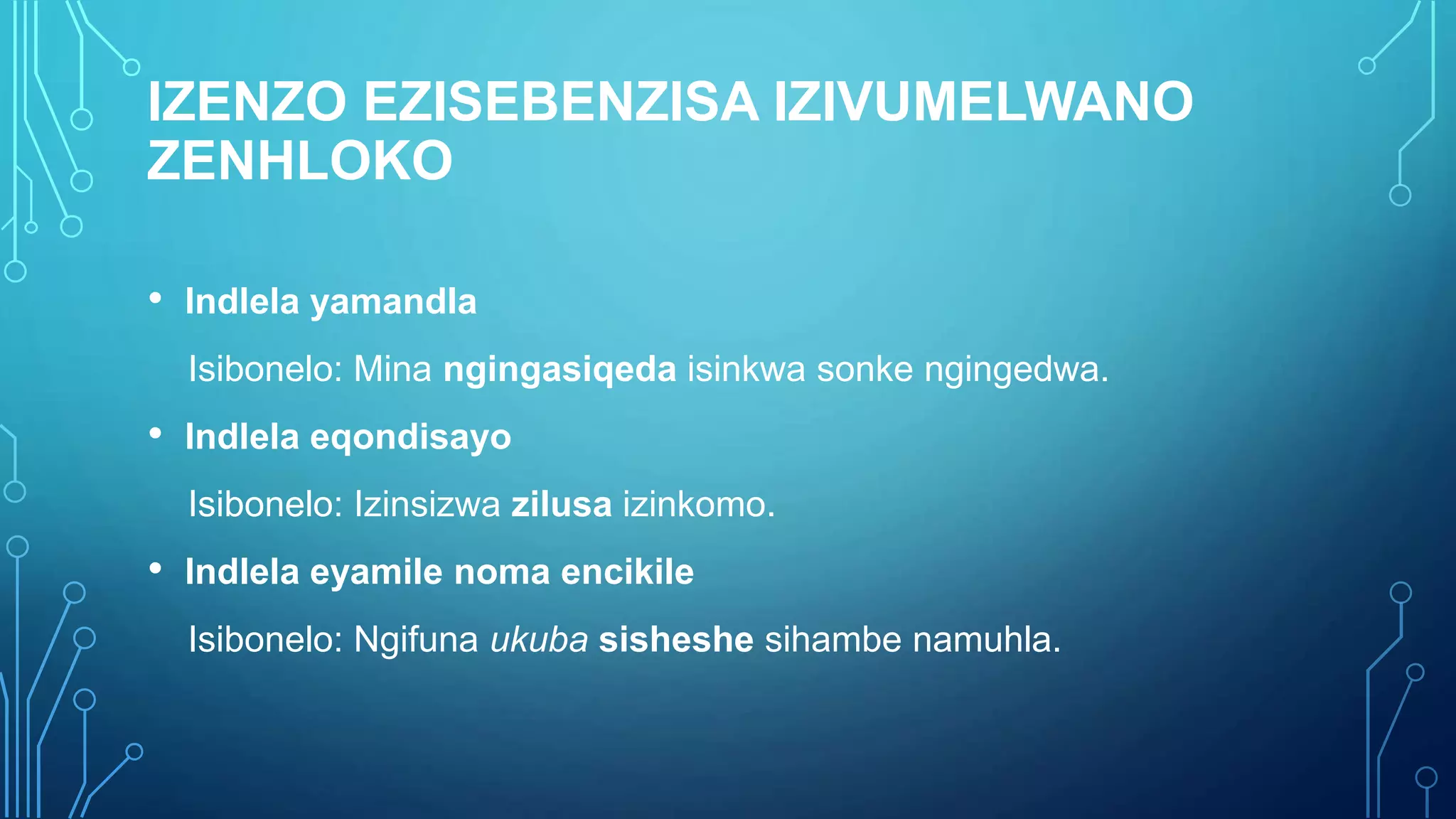 Izindlela zesenzo tst3 b | PPTX