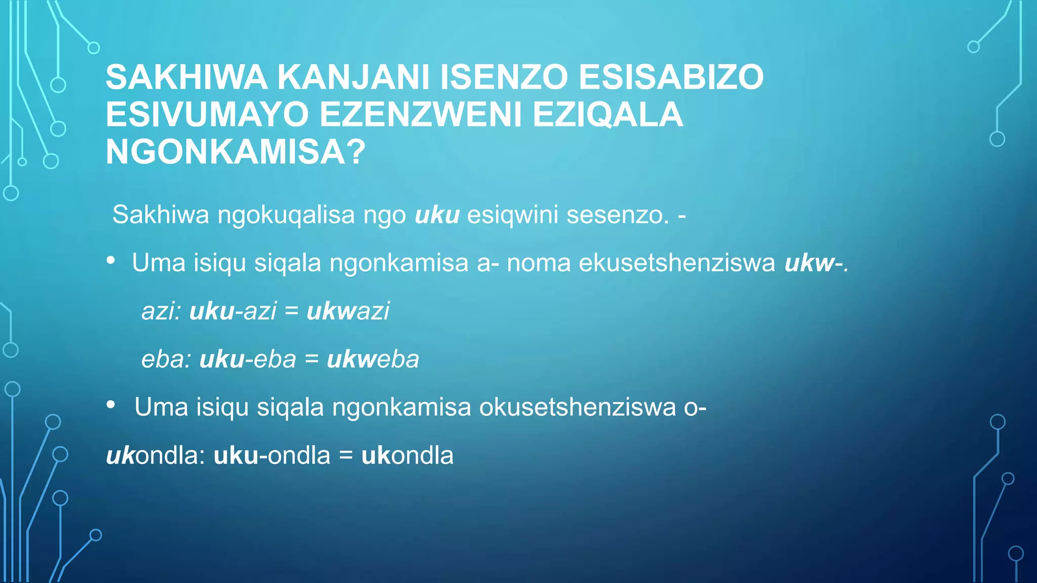 Izindlela zesenzo tst3 b | PPTX