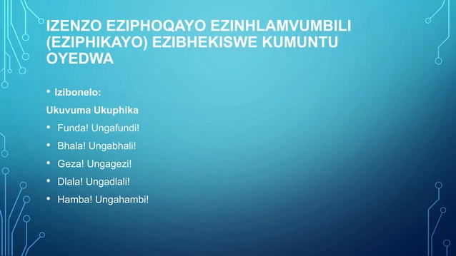 Izindlela zesenzo tst3 b | PPTX