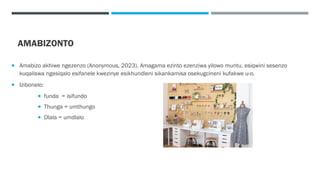 Izinhlobo Zamabizo (Types of Nouns) IsiZulu Ibanga 8 | PDF