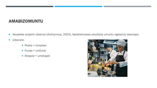 Izinhlobo Zamabizo (Types of Nouns) IsiZulu Ibanga 8 | PDF