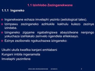 Izinhlobo zezinganekwane | PPT