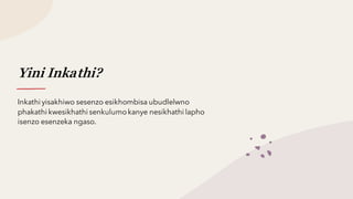 IZINKATHI ZESENZO | PDF