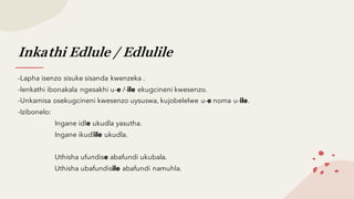 IZINKATHI ZESENZO | PDF