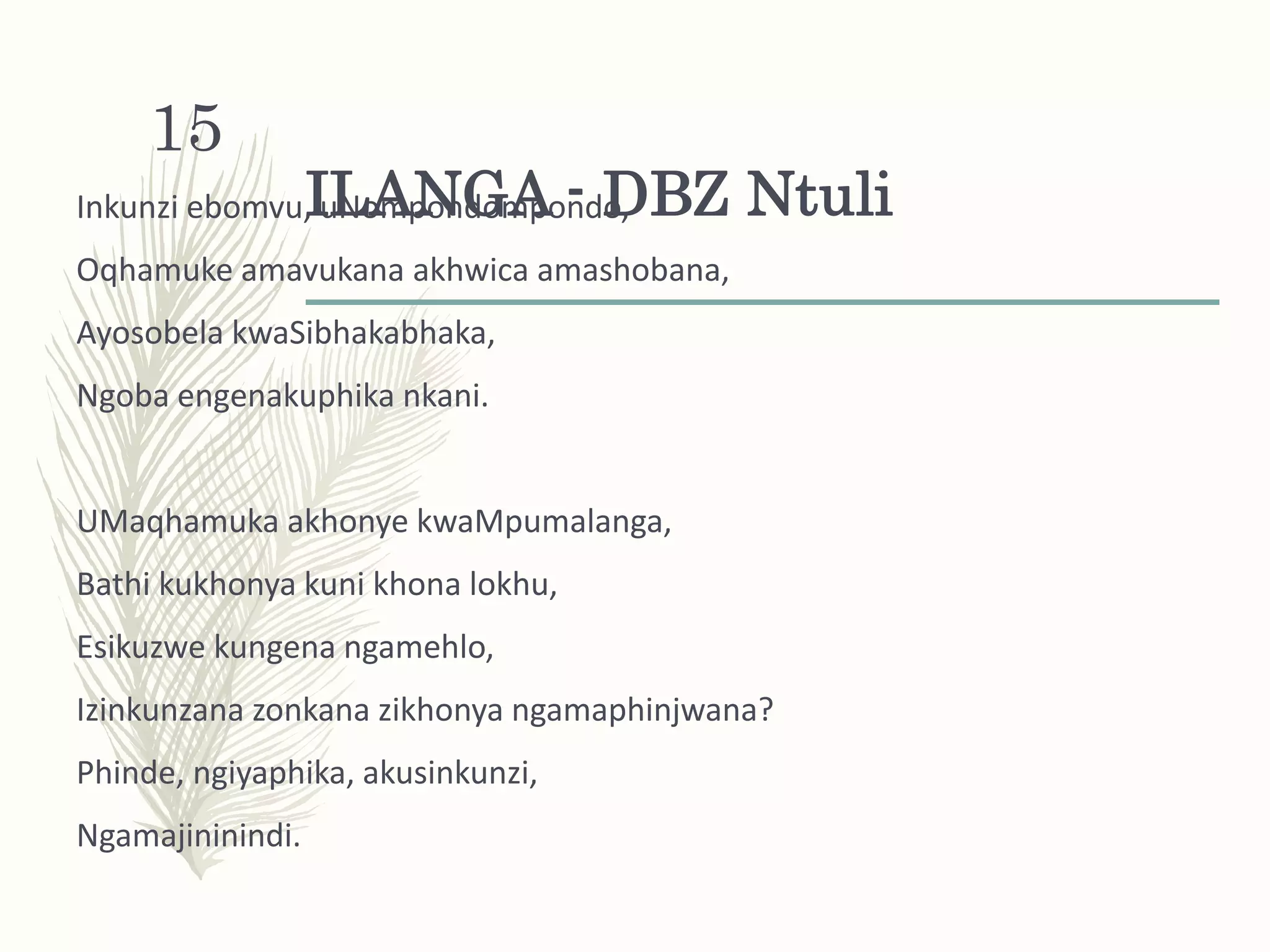 Izinkondlo1(2) | PPTX