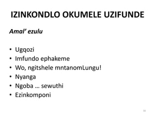 Izinkondlo zika bw vilakazi | PPT