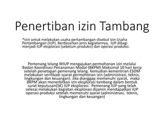 Presentasi prosedur izin pertambangan dan .pptx
