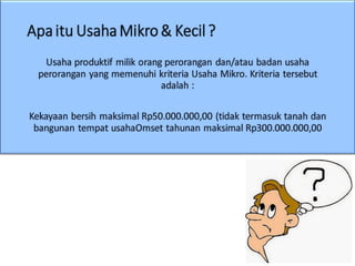 Go Modern Level 2 - Izin Usaha (IMB dan IUMK) Bagi UMKM | PPT