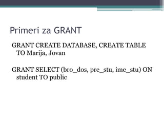 Izmenjena prezentacija sql | PPT