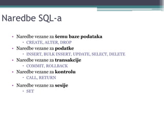 Izmenjena prezentacija sql | PPT