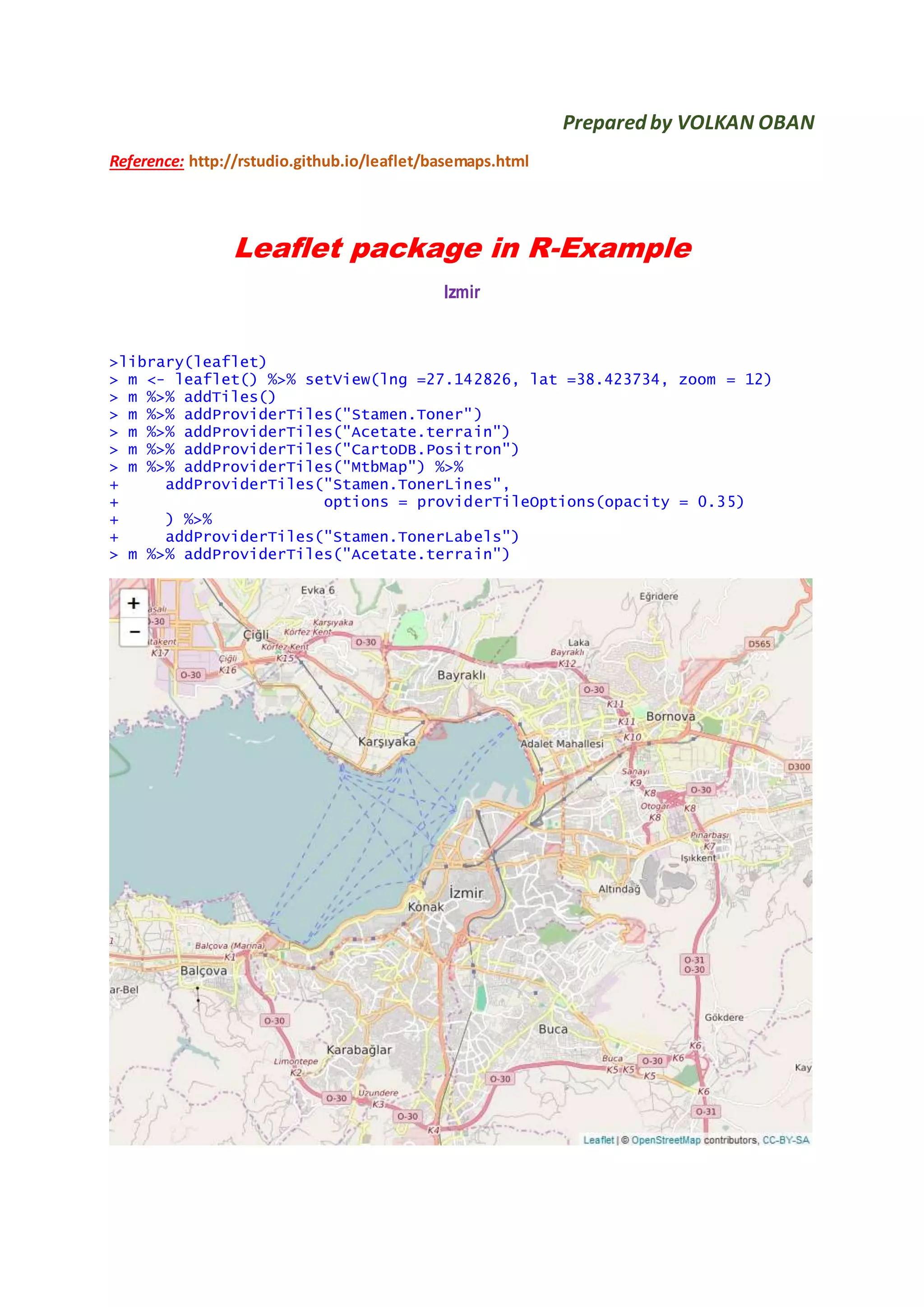 Leaflet package in R-Example | DOCX | Geography | Science