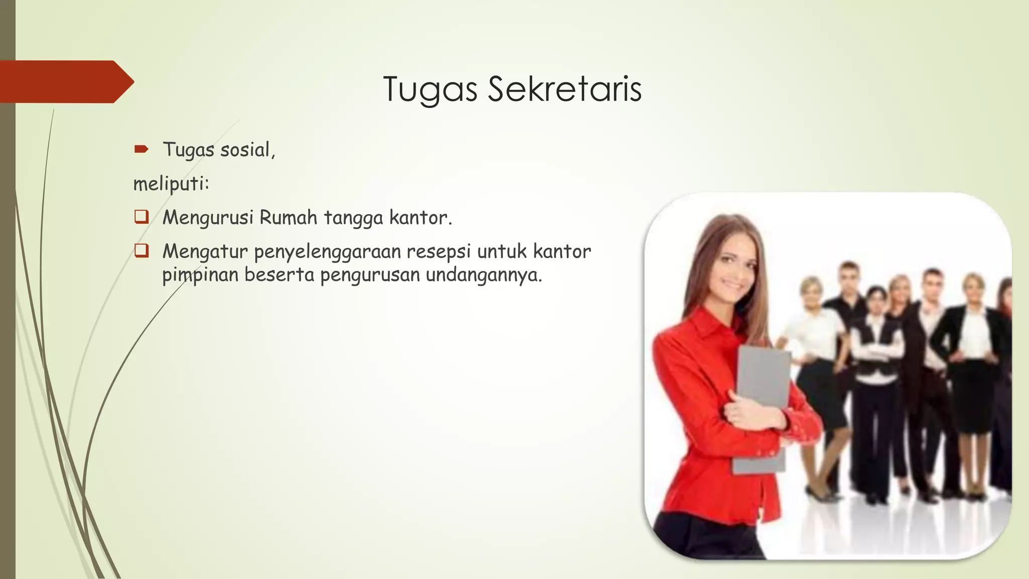 Tugas peranan sekretaris | PPTX