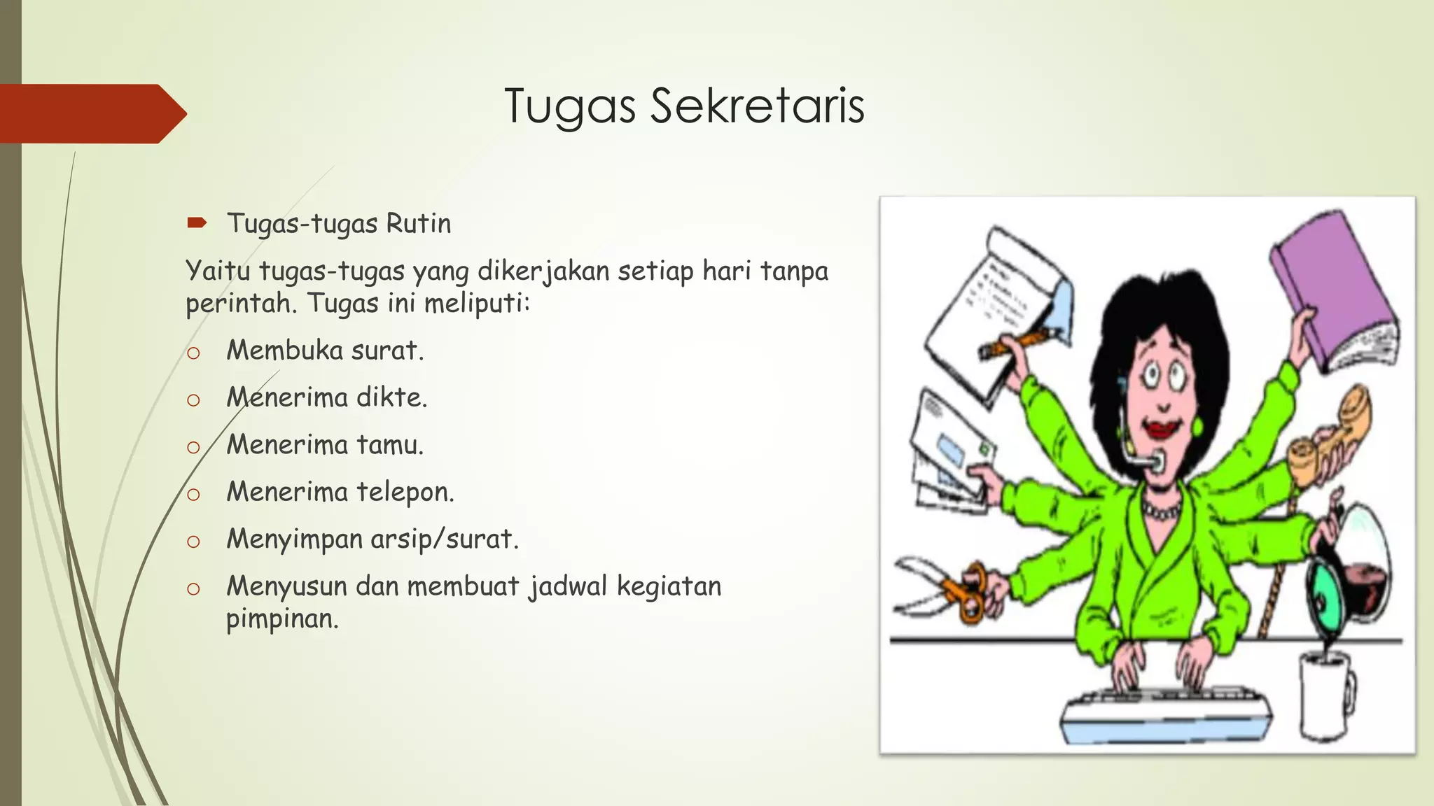 Tugas peranan sekretaris | PPTX