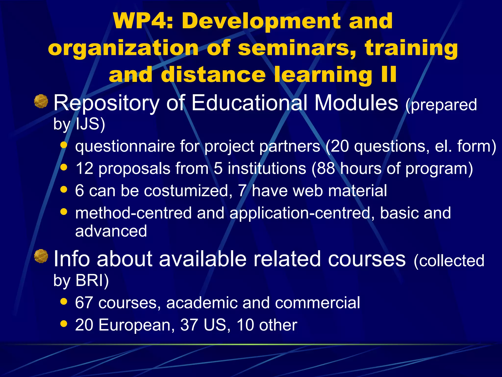 Izobrazevanje za data-mining | PPT | Computer Software and Applications | Computing