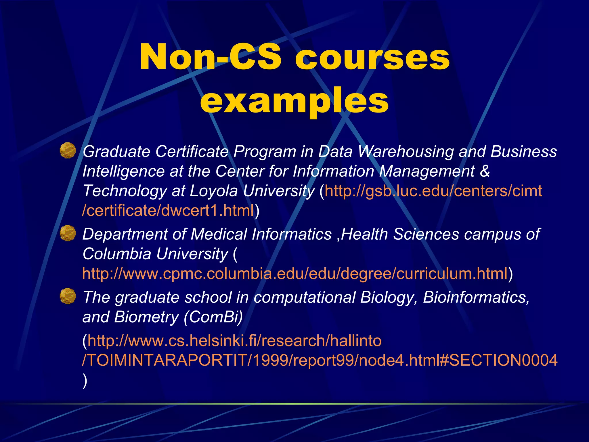 Izobrazevanje za data-mining | PPT | Computer Software and Applications | Computing