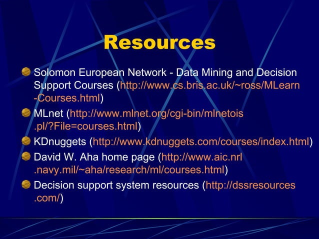 Izobrazevanje za data-mining | PPT | Computer Software and Applications | Computing