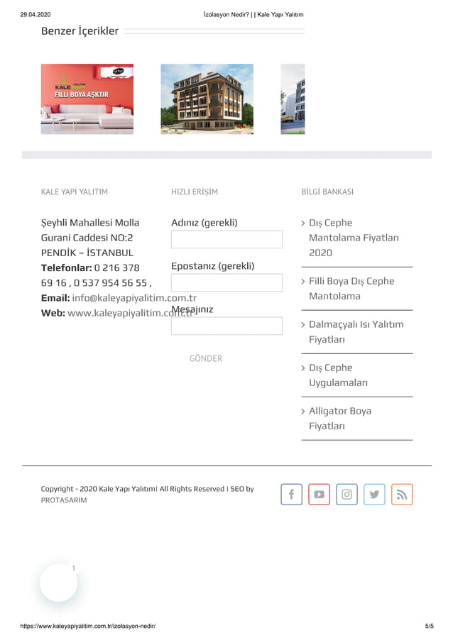 Izolasyon nedir | PDF