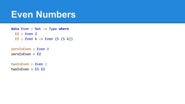 Introduction to Dependently Types: Idris | PPTX