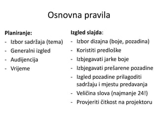 Izrada prezentacija (powerpoint) 1.dio