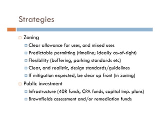 Innovative Zoning Strategies Workshop - Adaptive re-use | PDF