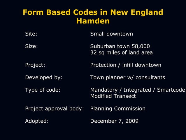 Innovative Zoning Strategies Workshop - Intro to form based codes - Part 1 | PPT