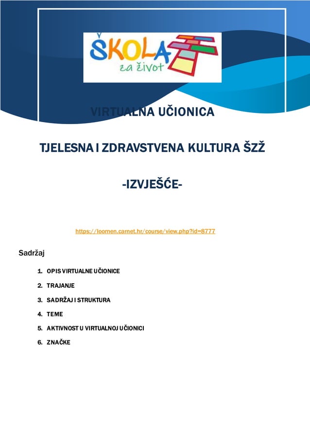 Izvjesce tzk vu szz exp | PDF