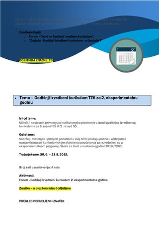 Izvjesce tzk vu szz exp | PDF