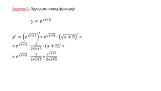 Izvod slozene funkcije | PPTX