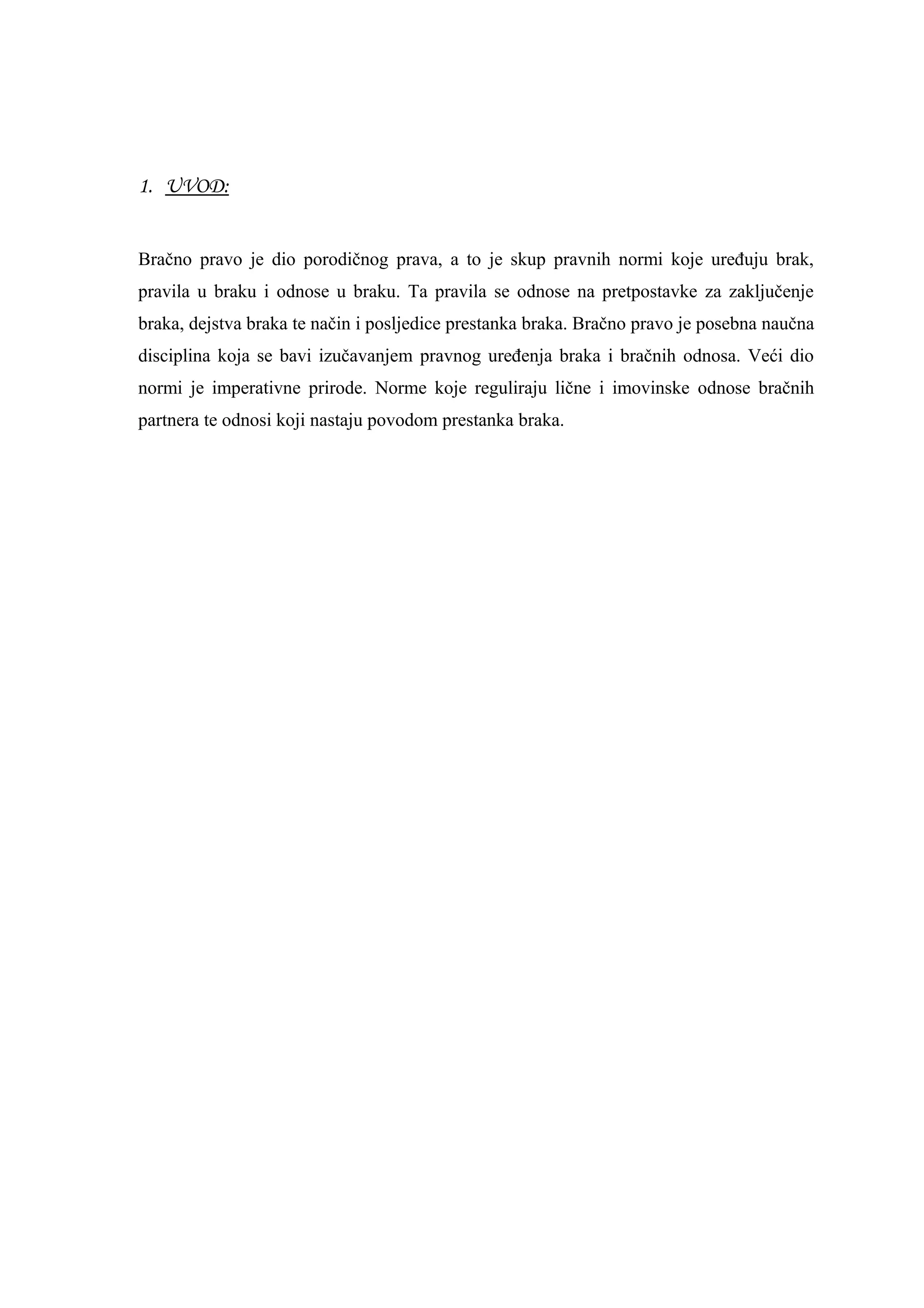 Izvori i nacela bracnog prava | PDF