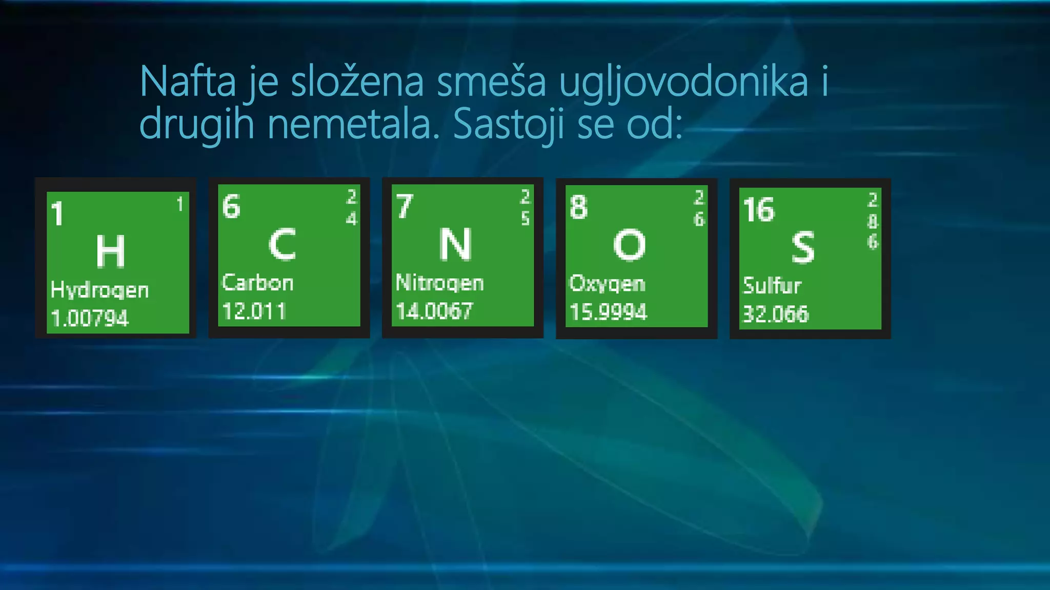 Izvori i upotreba ugljovodonika | PPTX
