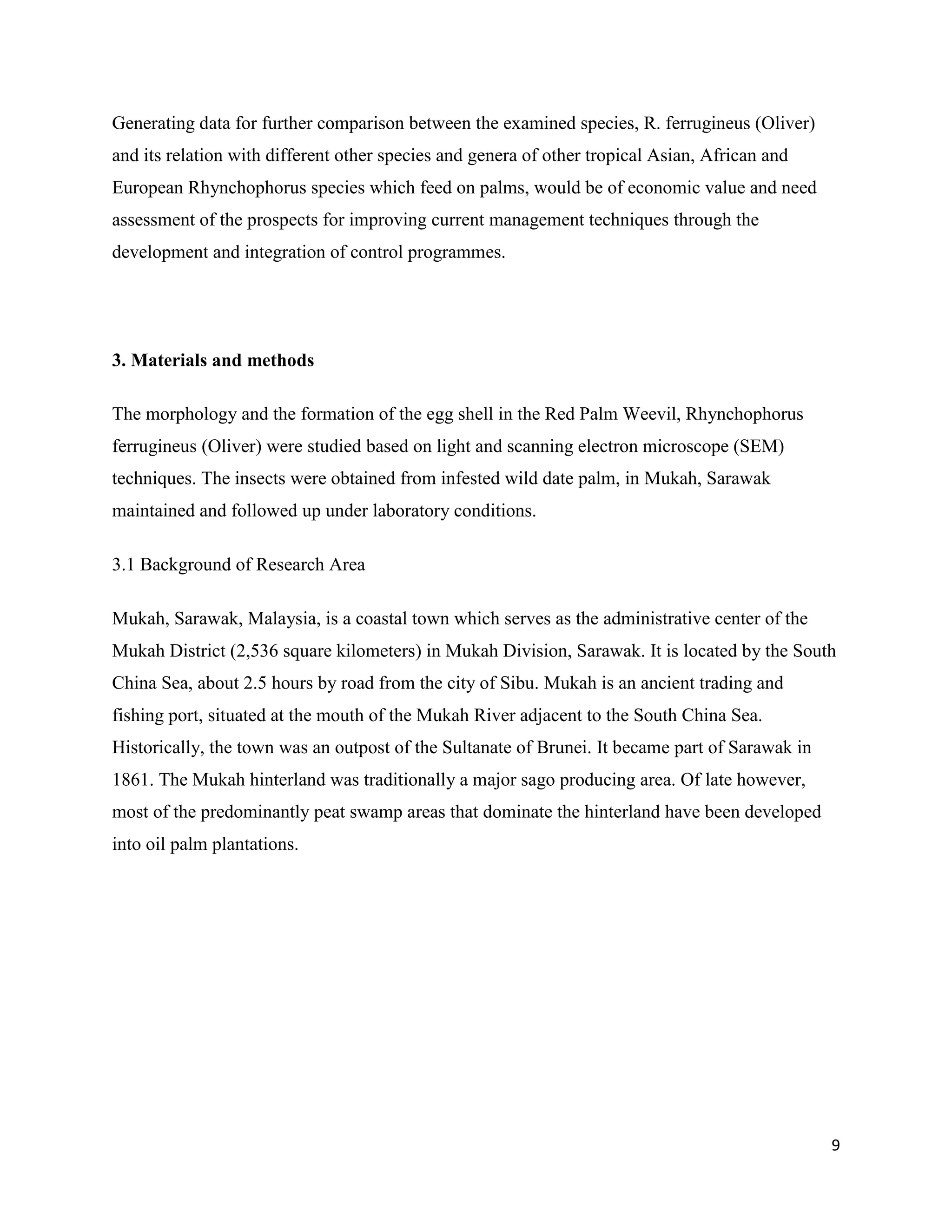 Morphology of the Egg Shell and the Developing Embryo of the Red Palm ...