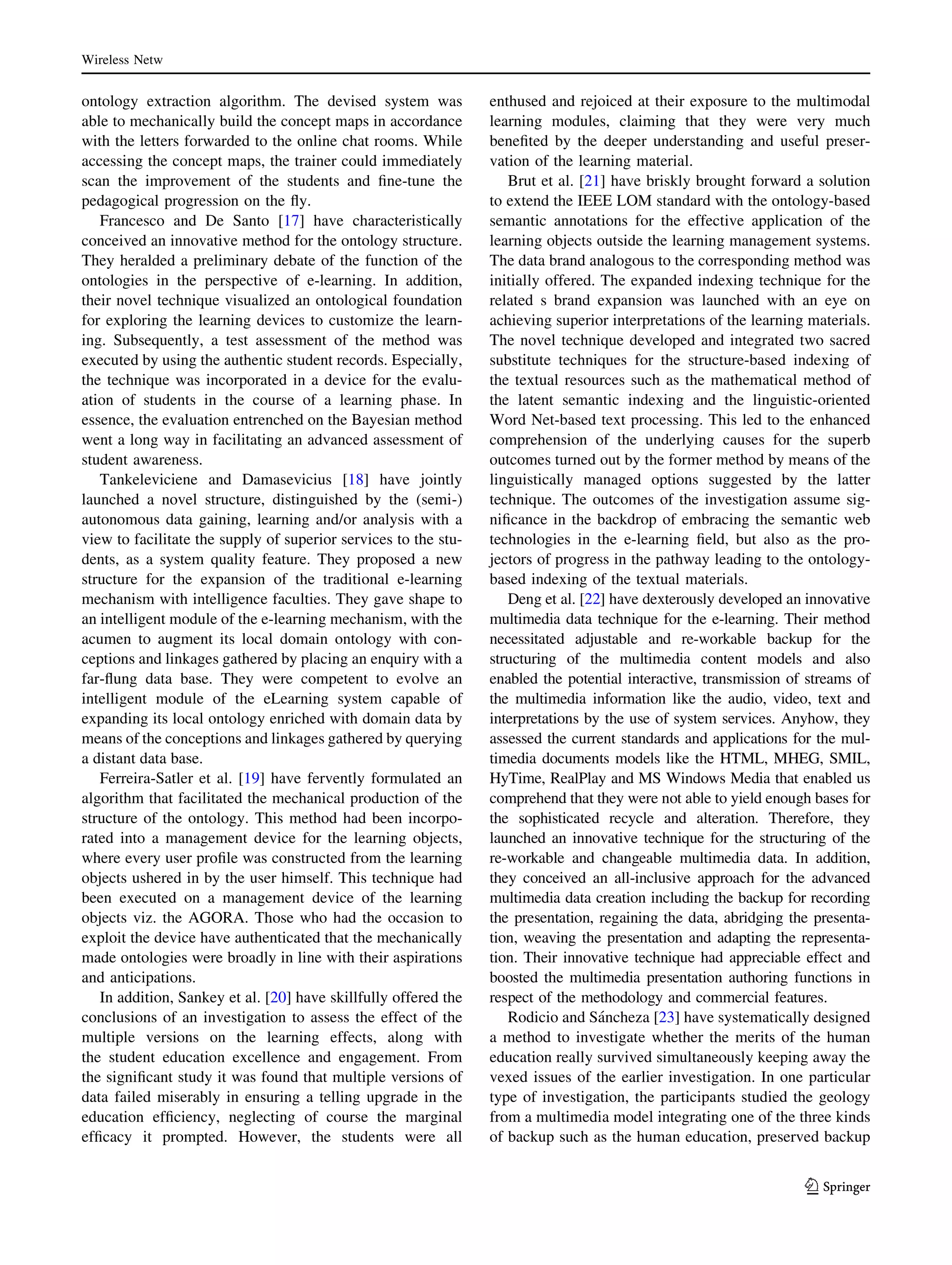An Efficient Educational Data Mining Approach To Support E Learning Pdf Databases Computer