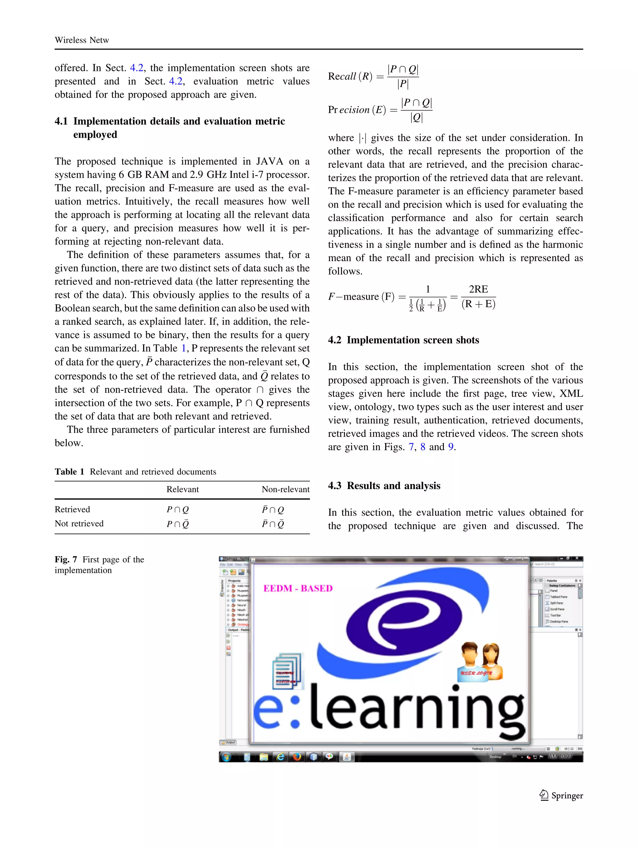 An Efficient Educational Data Mining Approach To Support E Learning Pdf Databases Computer