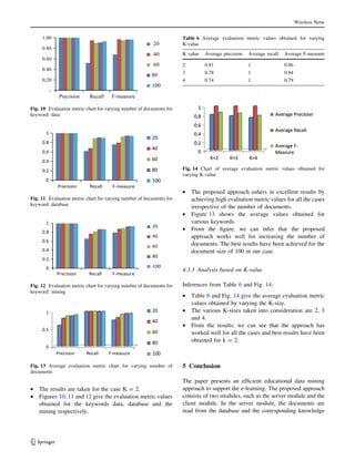 An efficient educational data mining approach to support e-learning | PDF | Databases | Computer ...