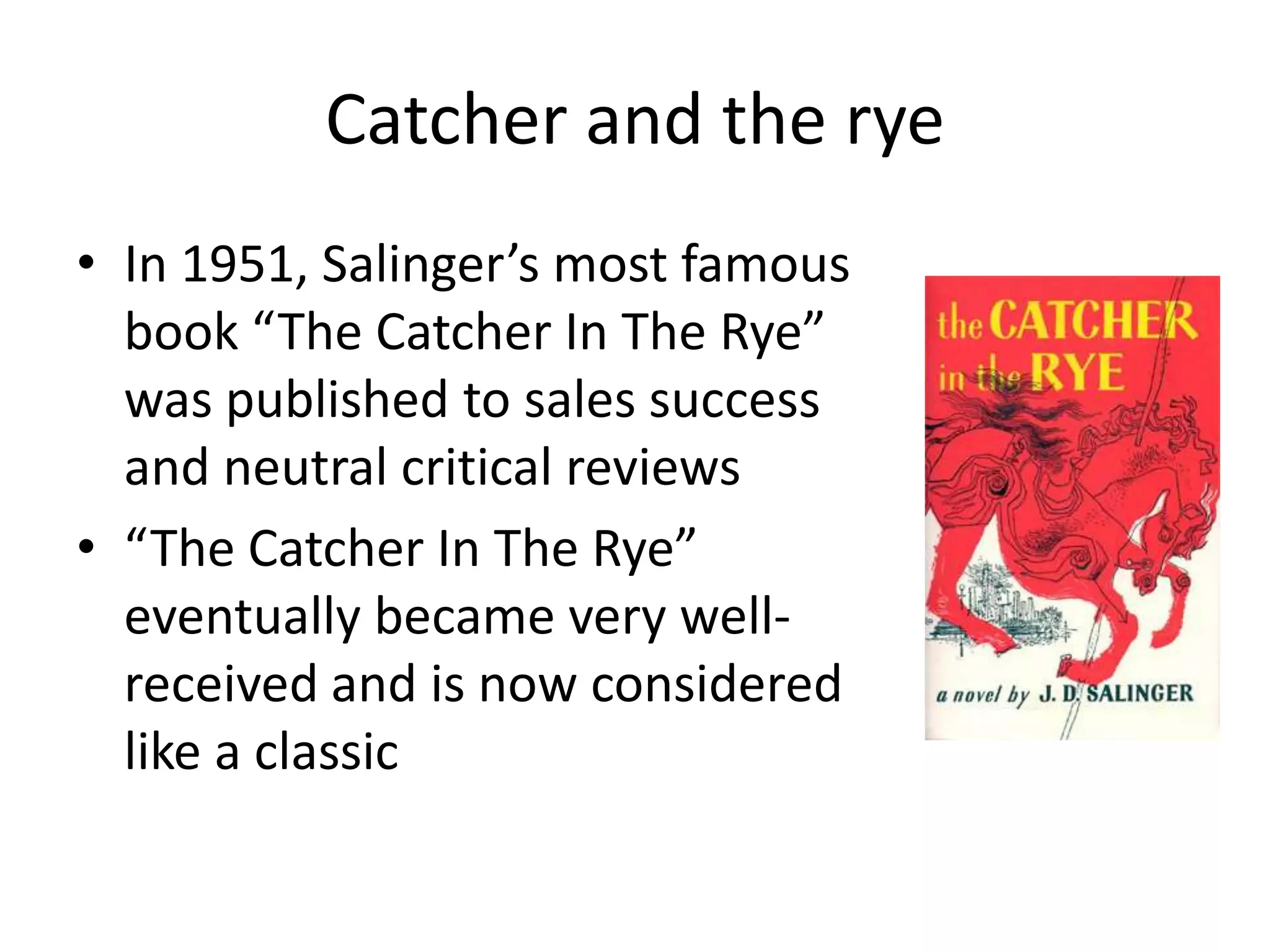 J.D. Salinger Presentation | PPTX