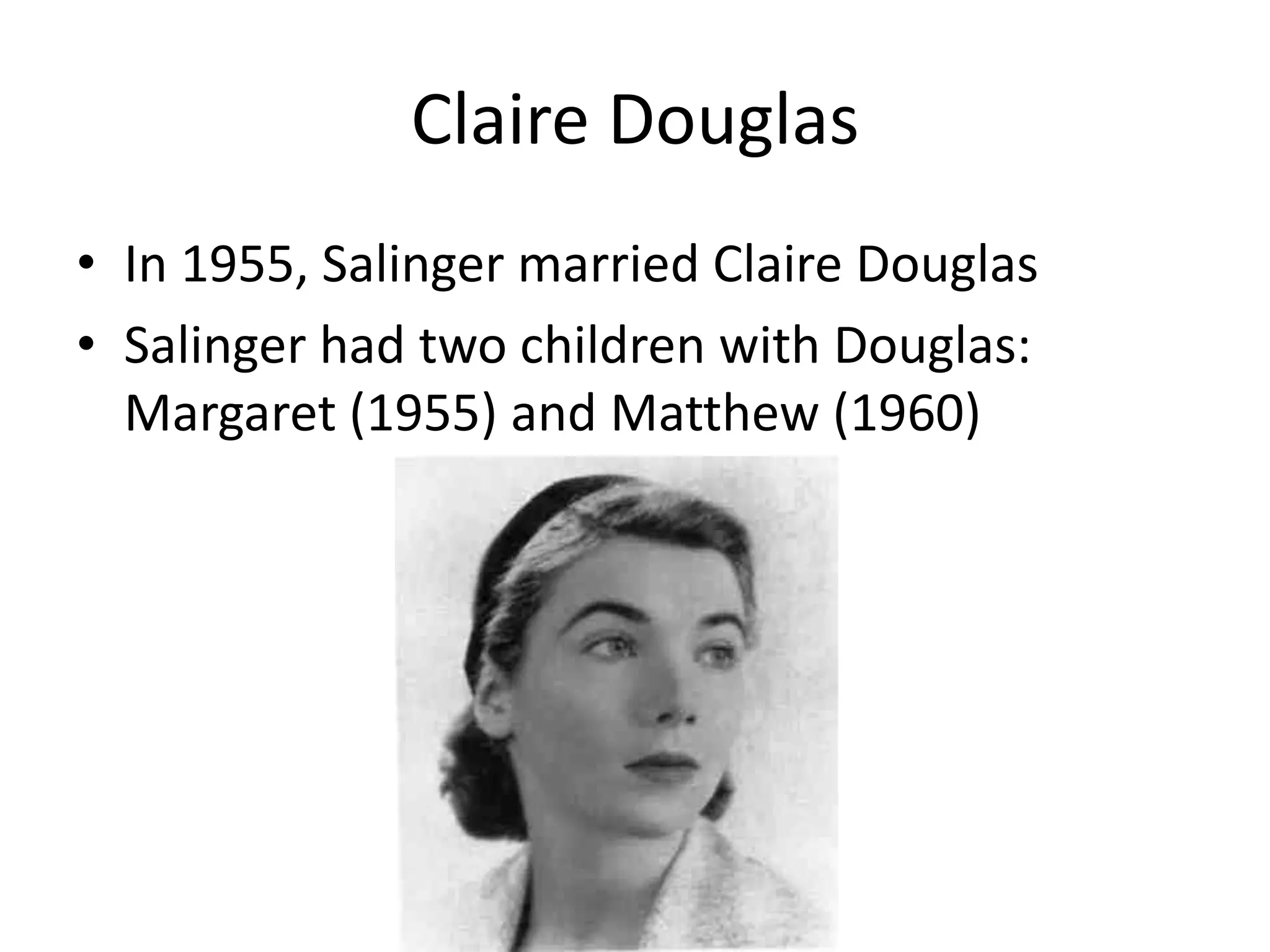 J.D. Salinger Presentation | PPTX