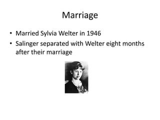 J.D. Salinger Presentation | PPTX