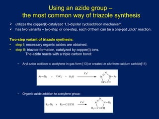 J. Bukowczan - Various methods for one pot synthesis of triazoles from ...
