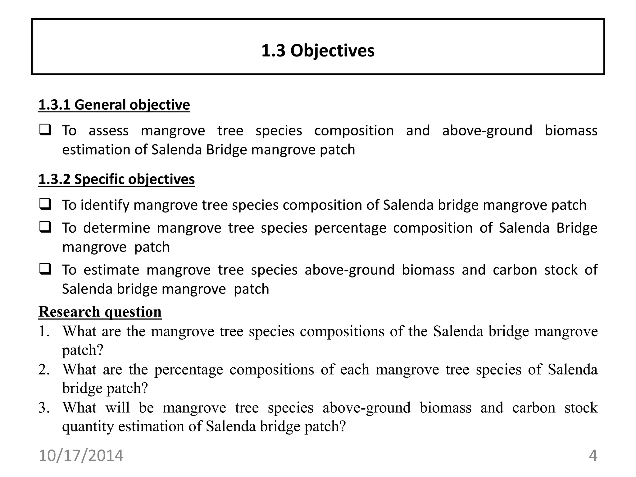 Tree species composition and above ground tree biomass estimation | PPTX