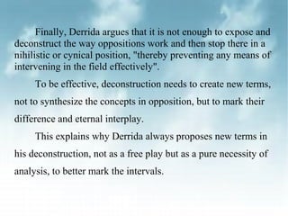 J. derrida. prezentacja | PPT
