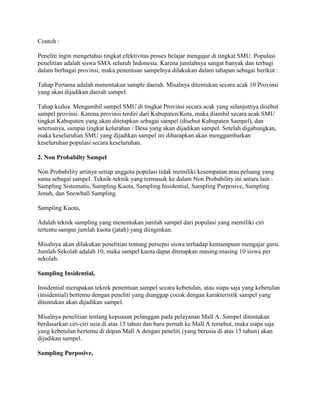 Populasi dan Sampel | PDF