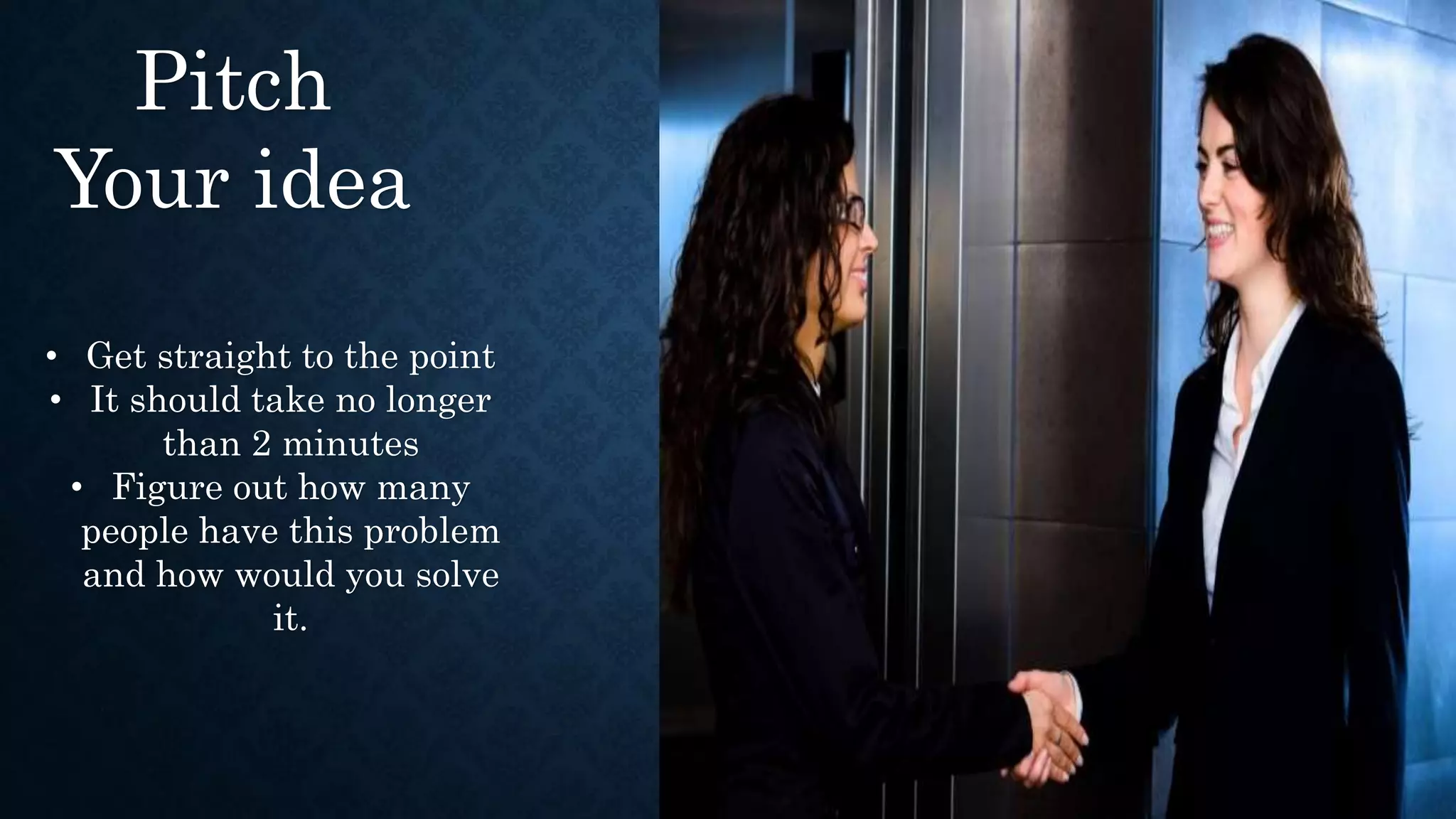 Elevator Speech | PPTX | Business | Business and Finance