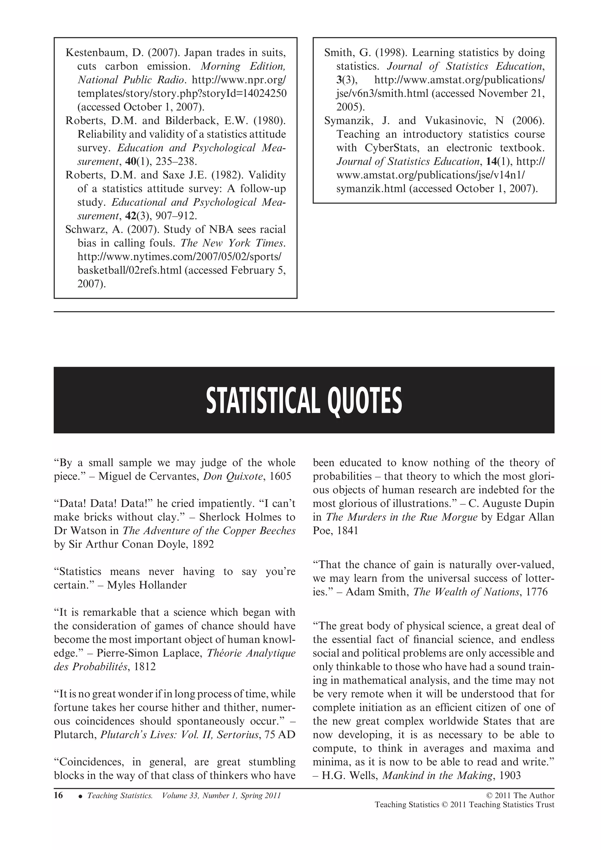 Using Real Life Examples To Teach Abstract Statistical Concepts Pdf