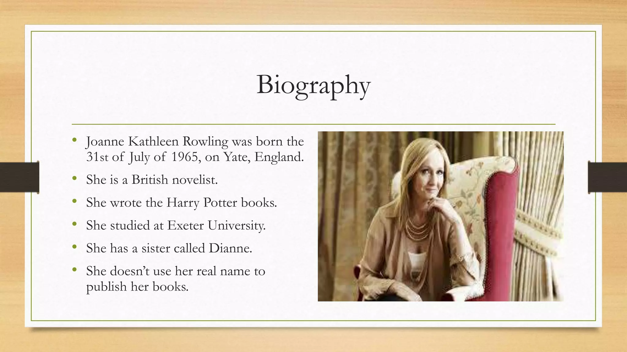 J.K.Rowling | PPTX