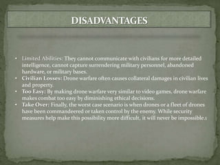 Drones and all about it seminar | PPTX