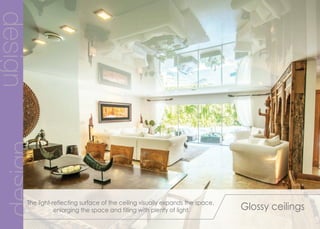 Stretch ceiling finish | Velum Design | PPT